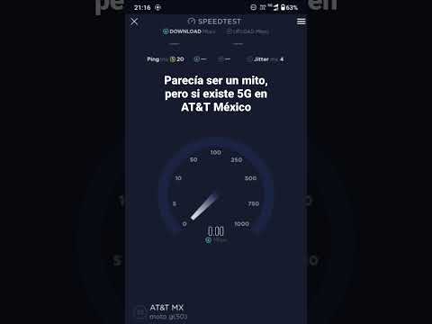 Prueba de velocidad de AT&T 5G en México. (Algo complejo que lo activaran en mi celular)