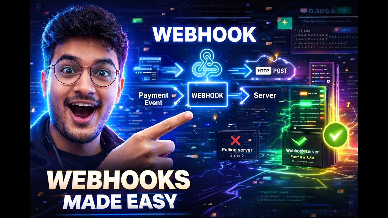 Webhooks Explained With Code (Stop Polling!)