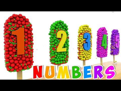 Numbers learning videos for kids, 123 Numbers names #countandlearn #numbersrhymes #colorsnamesong