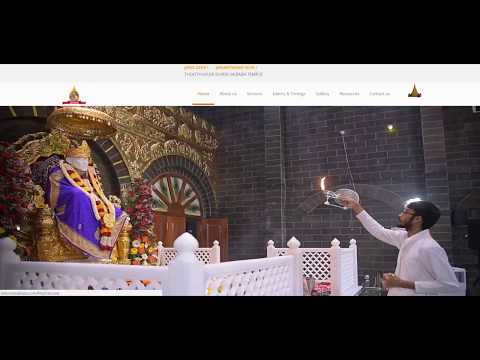 Static website for Saibaba Temple
