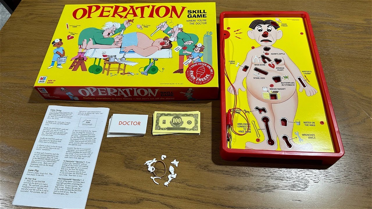 Hasbro OPERATION Skill Board Game