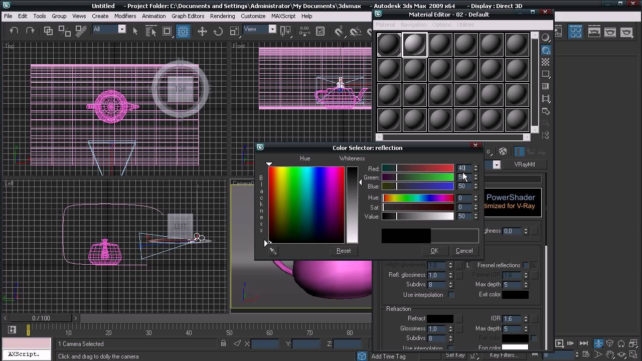3DS Max Vray Tutorial : Studio Render