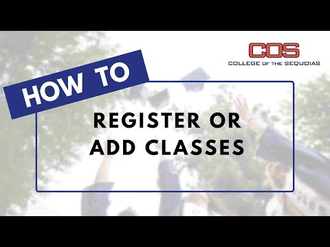 How To Register or Add Classes