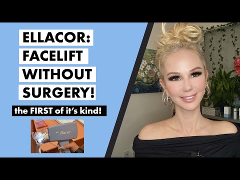 The world's FIRST non surgical facelift! Get rid of sagging face skin with ELLACOR!