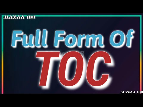 Full Form of TOC | TOC full form | Full Form TOC | TOC Stands for | TOC फुल फॉर्म | TOC | Mazaa108