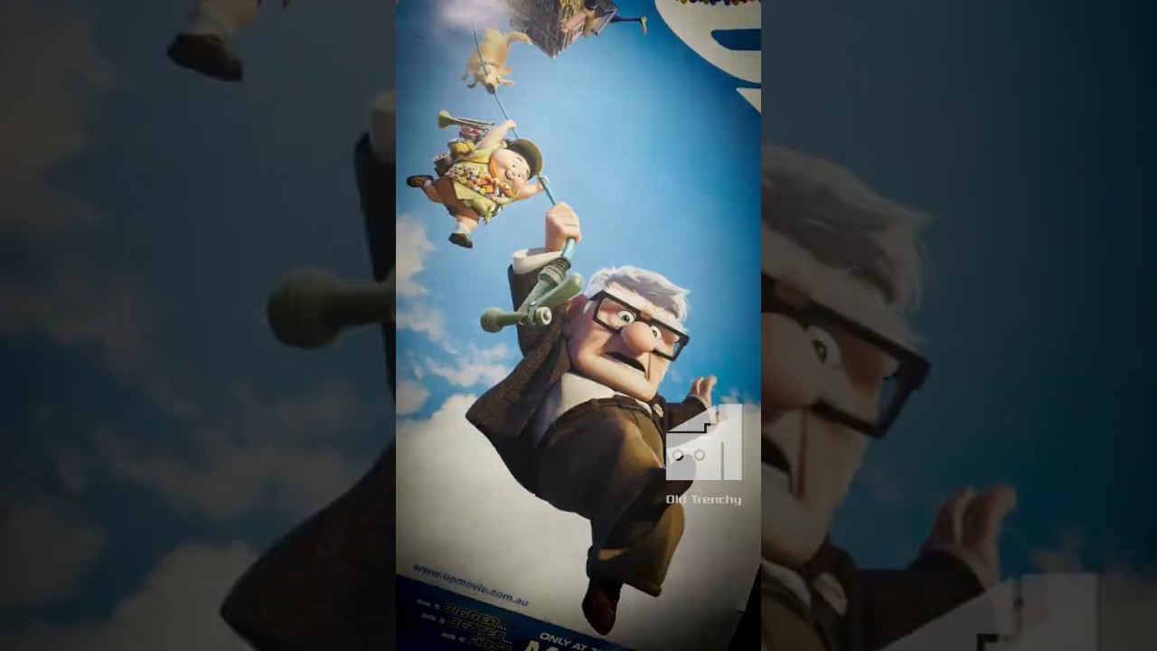 Pixar's UP original cinema one sheet movie poster (2009) | SHORTS