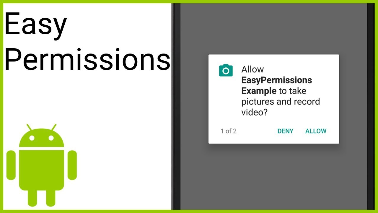 EasyPermissions Library - Android Studio Tutorial