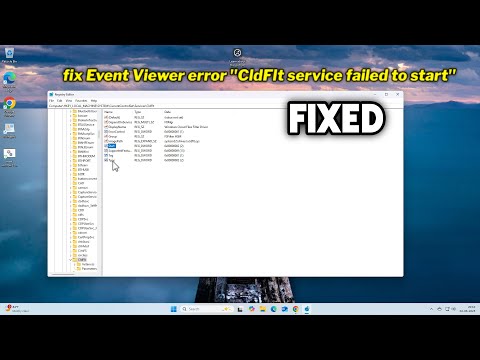 (FIXED) Event Viewer error "CldFlt service failed to start" in Windows