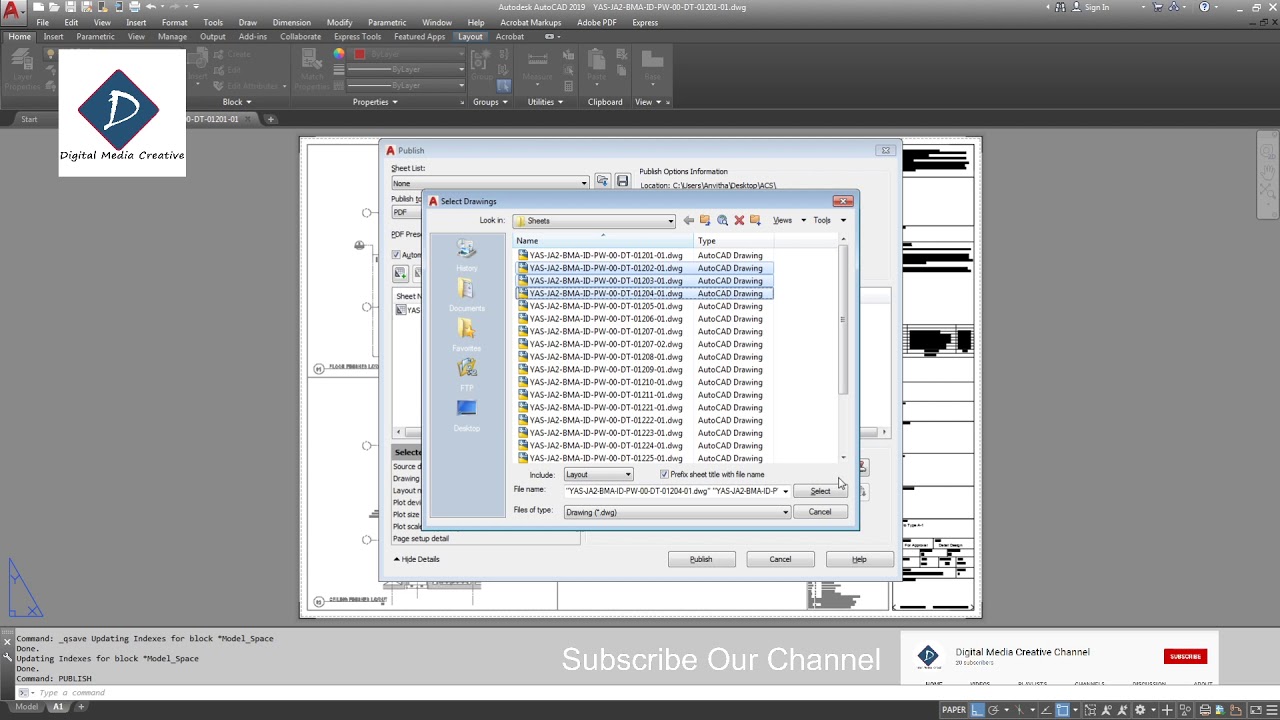 Autocad Tips # Publish # Bulk Exports