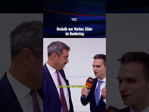 Deshalb war Söder im Bundestag | heute-show #shorts