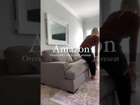 Amazon Oversized Couch and Loveseat #amazonstorefront #homedecor #amazonhome #furniture