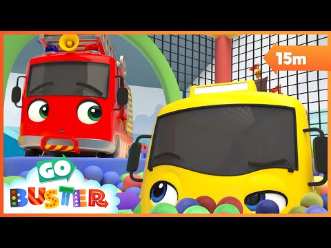 Soft Play Hide and Seek | Go Gecko's Garage! | Go Buster | Kids Cartoons
