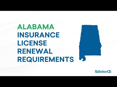 Alabama Insurance License Renewal Requirements