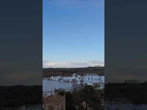 Cropthorne Church flood Drone reveal. #drone #flood #djimini4pro #dronevideo #dronevideo #church