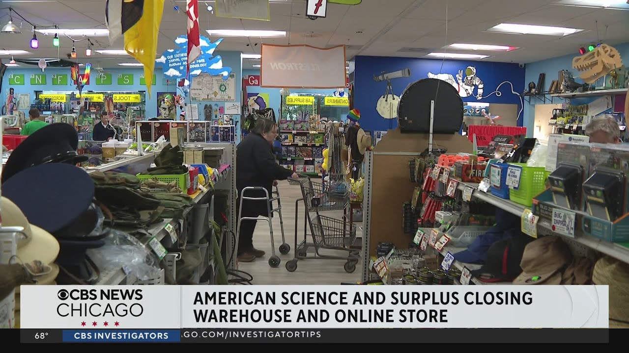 American Science & Surplus closing warehouse, online store