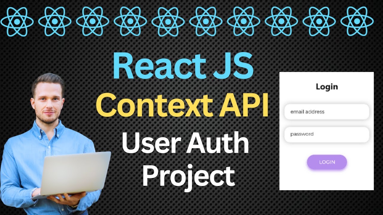 React Context Api with user Auth Project | useContext hook | React Project