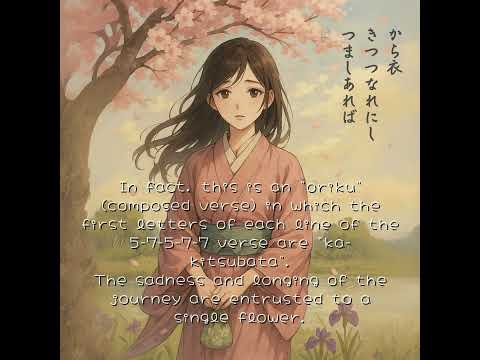 May 14th Did you know that a nobleman of the Heian period entrusted his secret love to the flower Ir