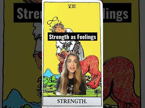 Tarot Cards as Feelings: Strength #shorts #tarotcardmeaning #howdotheyfeel
