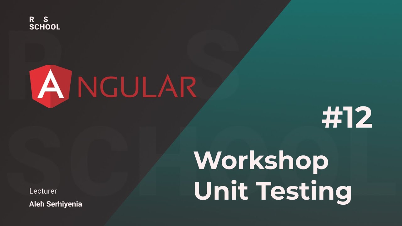 Angular 2021Q3 Workshop Unit testing