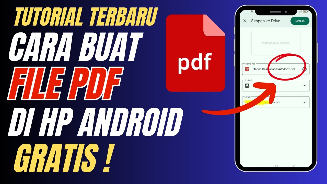 Cara Membuat File PDF Di HP Android Gratis