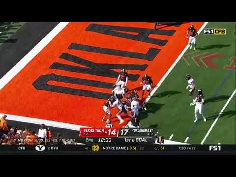 No. 7 Oklahoma State 41, Texas Tech 31: Xavier White!