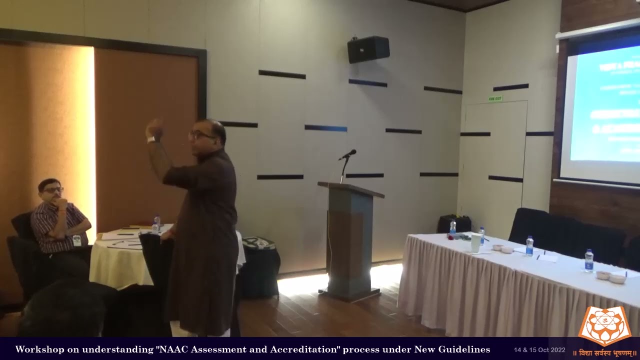 Workshop on understanding NAAC Assessment and Accreditation process under New Guidelines
