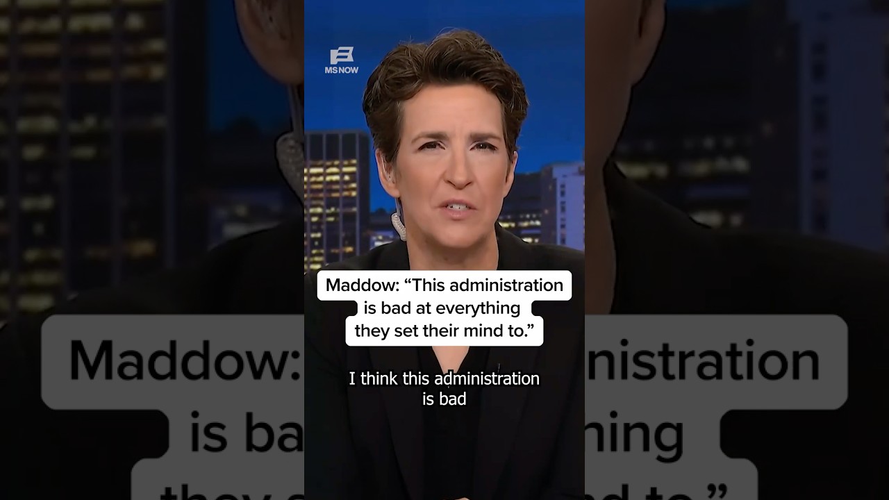 Maddow: 'This administration is bad at everything they set their minds to'