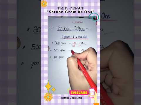 cara mudah mengubah gram ke ons #matematika #youtubeshorts #fypyoutube #bimbelonline