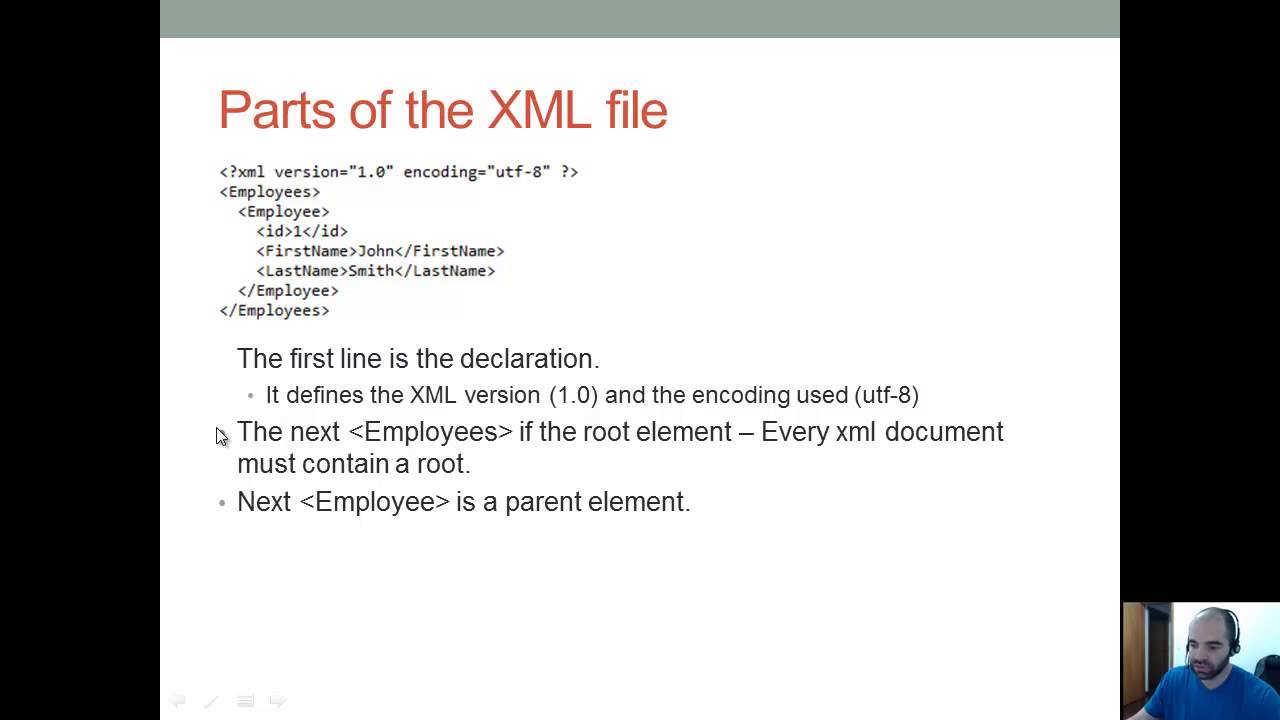 Intro to XML - Theory and Power Point (no demo)