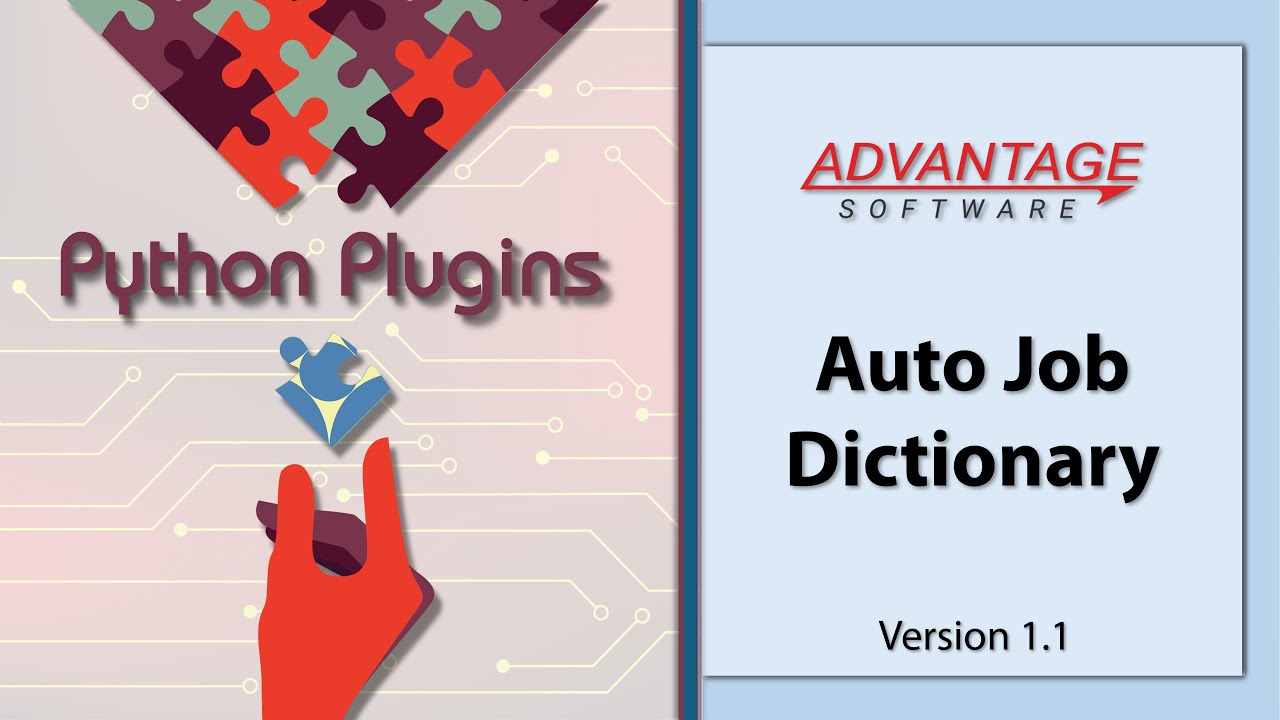Python Plugins - Auto Job Dictionary Versoin 1.1