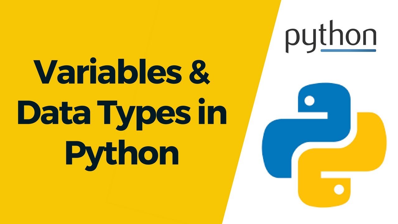 Python Tutorial 4 - Python Variables And Data Types
