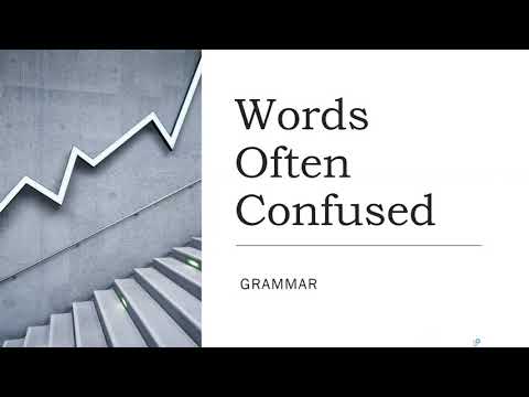 Words Often Confused | English Grammar in Tamil in Tamil for PGTRB / TNTET