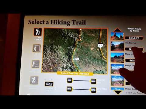 Interactive Map at the Red Rock Ranger Station Coconino NF/Sedona