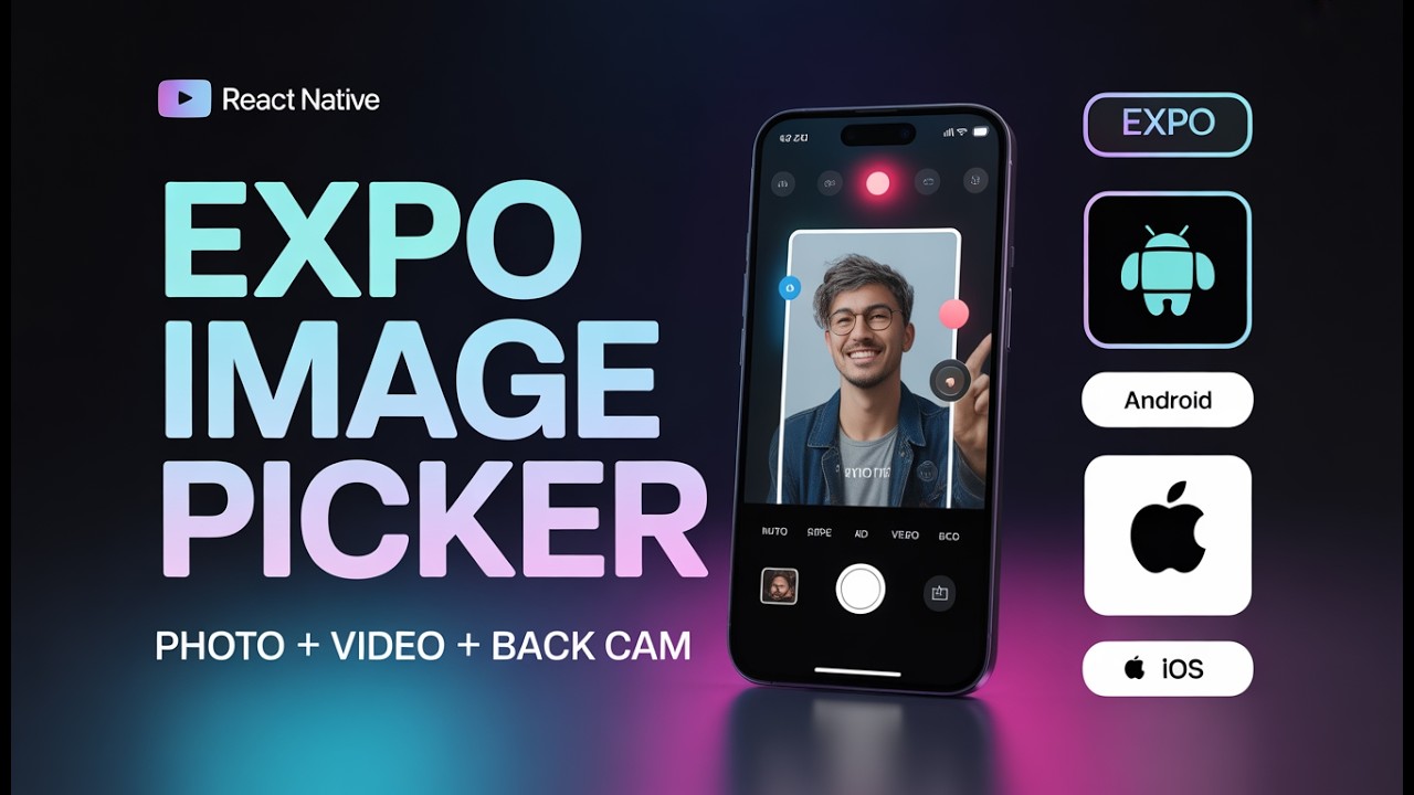 React Native Expo Image Picker Tutorial 2026 | launchCameraAsync for Photo, Video & Back Camera