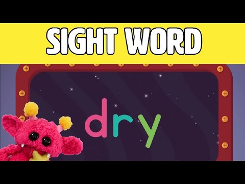 DRY - Let's Learn the Sight Word DRY with Hubble the Alien! | Nimalz Kidz! Songs and Fun!