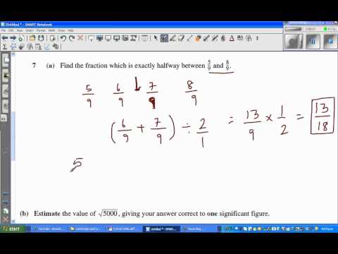 Integer , fraction and estimating the value of a square root of 5000