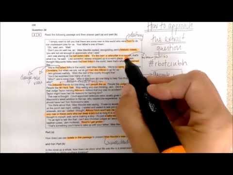 How to approach part A (the passage) of section B of the modern text ...