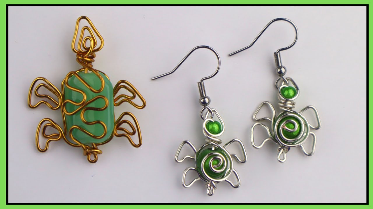 Turtle Earrings & Pendants Wire Jewelry Making Tutorial