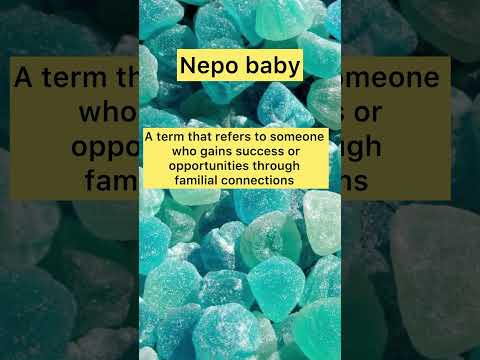 Nepo baby | English words and meanings |artsydrop#english #shorts #words