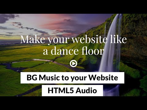 How to add background music to your website using Html, css and Jquery | HTML5 Audio