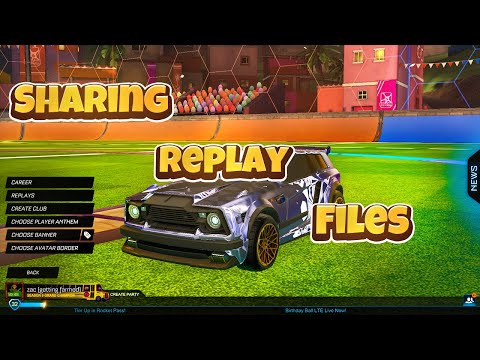 How to Share a Replay File for a Replay Analysis in Rocket League
