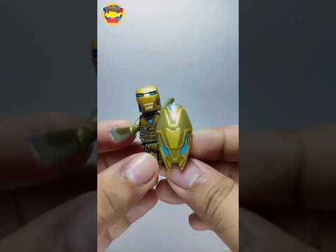 Lego Marvel - IRONMAN MK50 GOLD minifigure - from DLP9107 set - Unofficial/knockoff #shorts