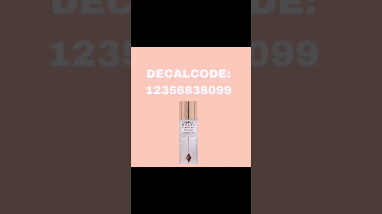 bloxburg transparent Decal codes pt2 skincare addition