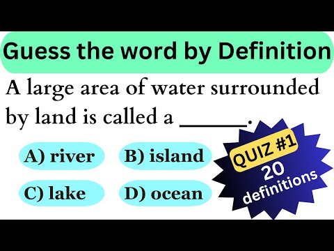 Can you GUESS the word by its Definition ??? | English Quiz | Definition Quiz # 1