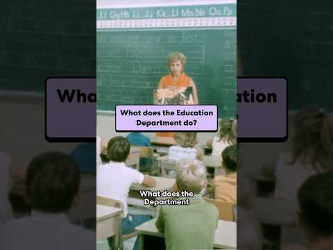 What does the Education Department do?