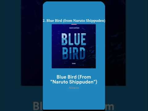 Top 5 anime songs that are available on Spotify. ( link in description)