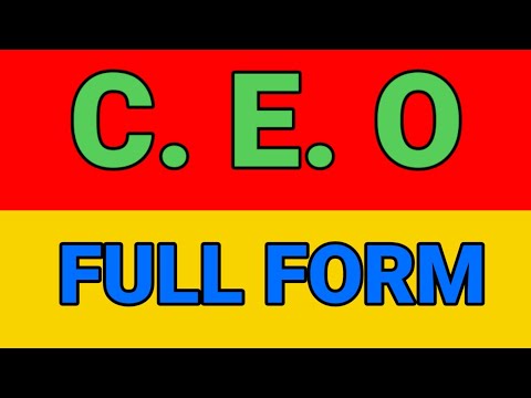 CEO FULL FORM IN HINDI|CEO Full FORM IN ENGLISH|C E O KA EARTH|STUDY GO