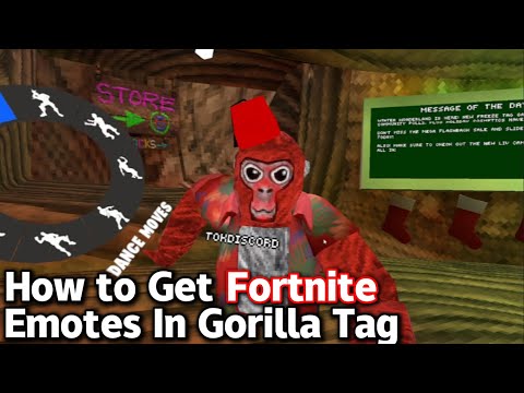 How to Get FORTNITE EMOTES In Gorilla Tag VR!