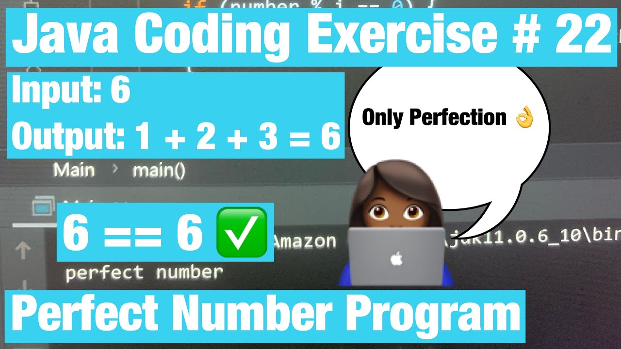 Perfect Number Program (Only Perfectionist Programming, SOLVED) [#22] -Java Coding Exercise