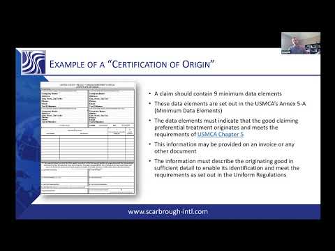 Is a specific form required for USMCA certificate of origin?